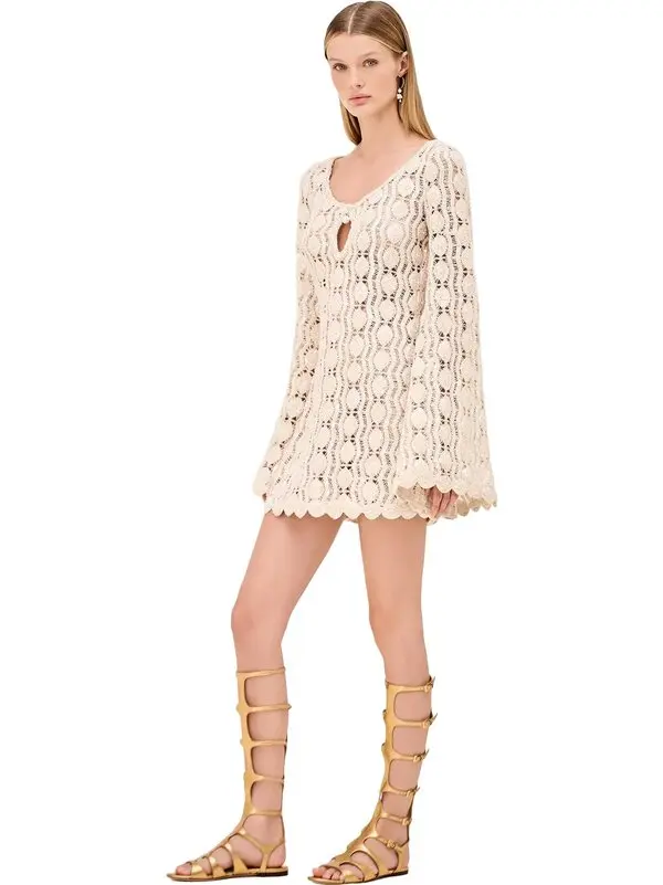 Alexis Micah Mini Dress - Beaded Macrame