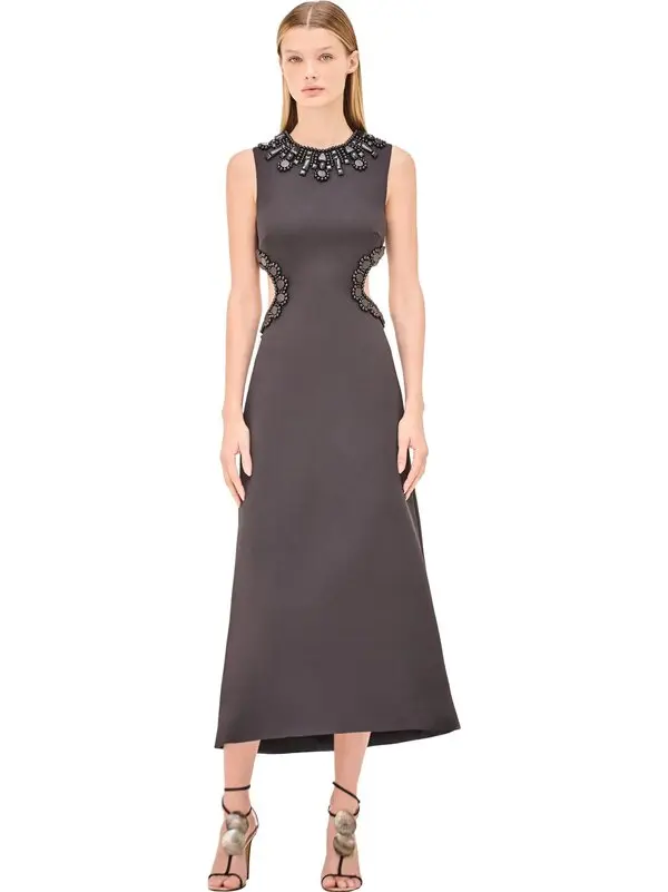 Alexis Leda Midi Dress - Black