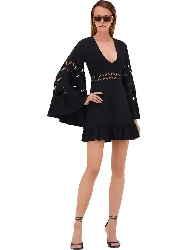 Alexis Linden Mini Dress - Black