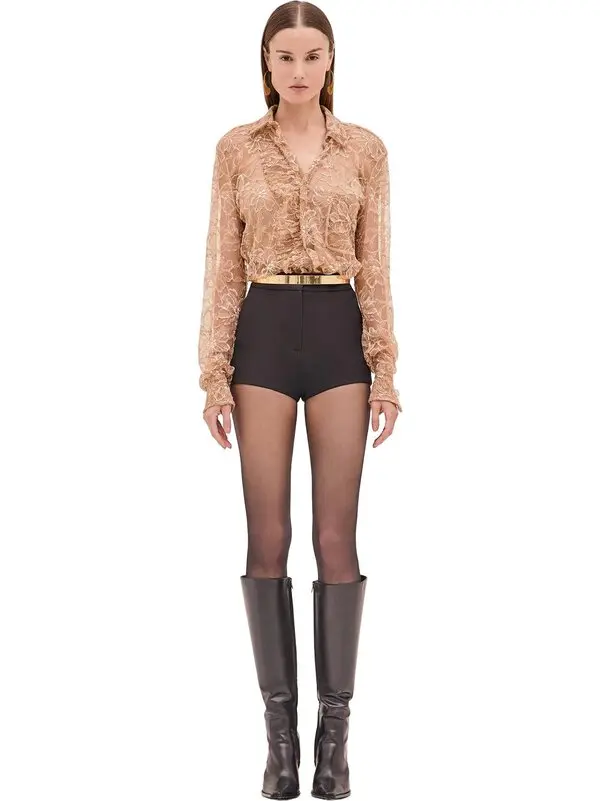 Alexis Luzia Lace Blouse - Fawn