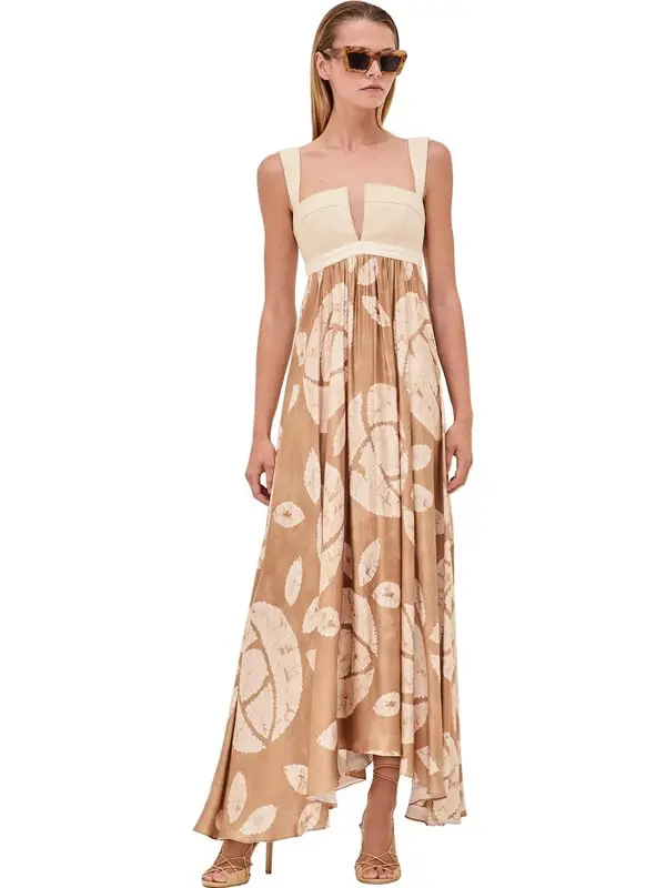 Alexis Melbourne Printed Dress - Desert Sand