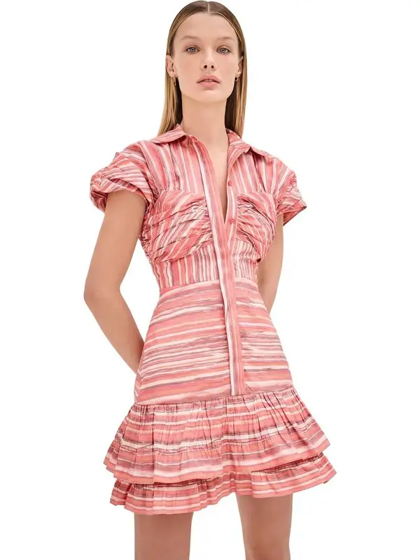 Alexis Lera Mini Dress - Crimson Stripe
