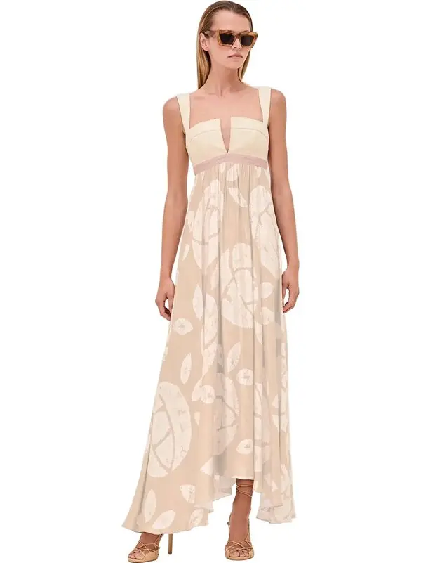 Alexis Melbourne Printed Dress - Pearl White