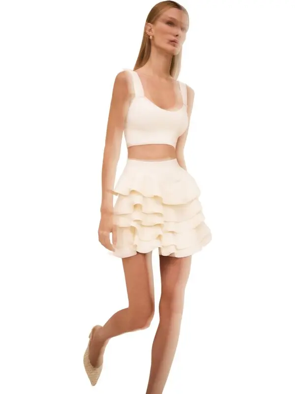 Alexis Arli Mini Skirt - Ivory