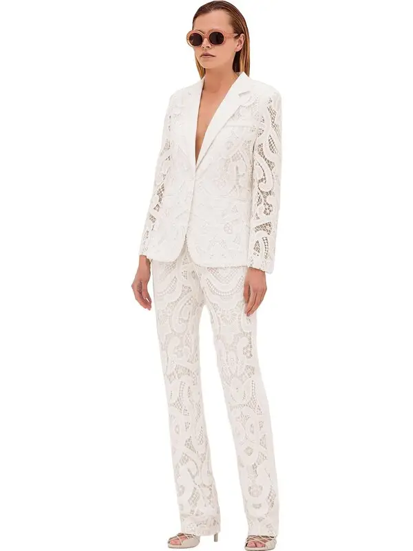 Alexis Pierre Lace Pants - Ivory