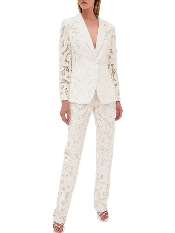 Alexis Pierre Lace Pants - Ivory