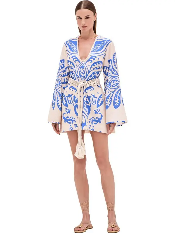 Alexis Noriko Tunic Dress - Sapphire Palm