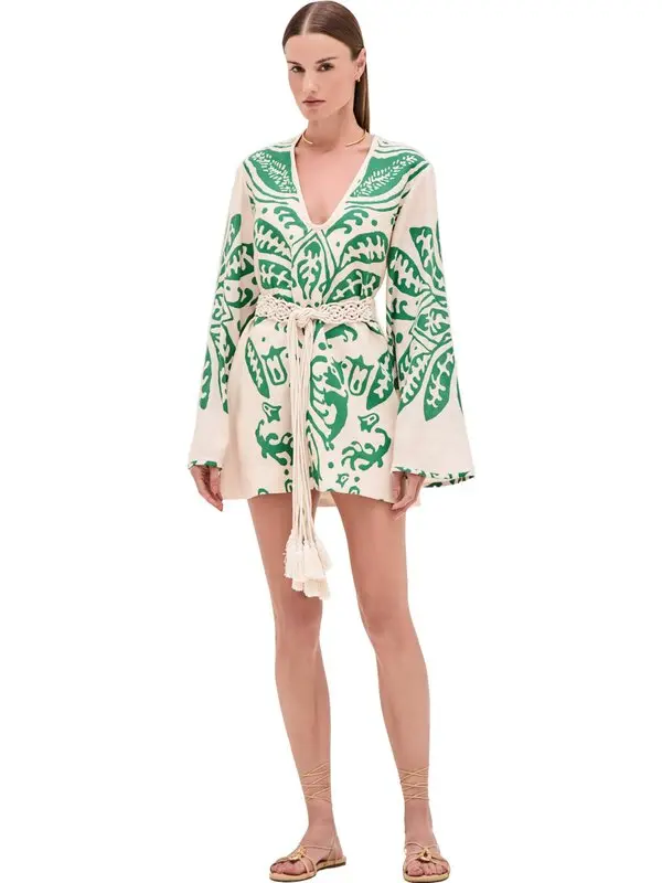 Alexis Noriko Tunic Dress - Emerald Palm