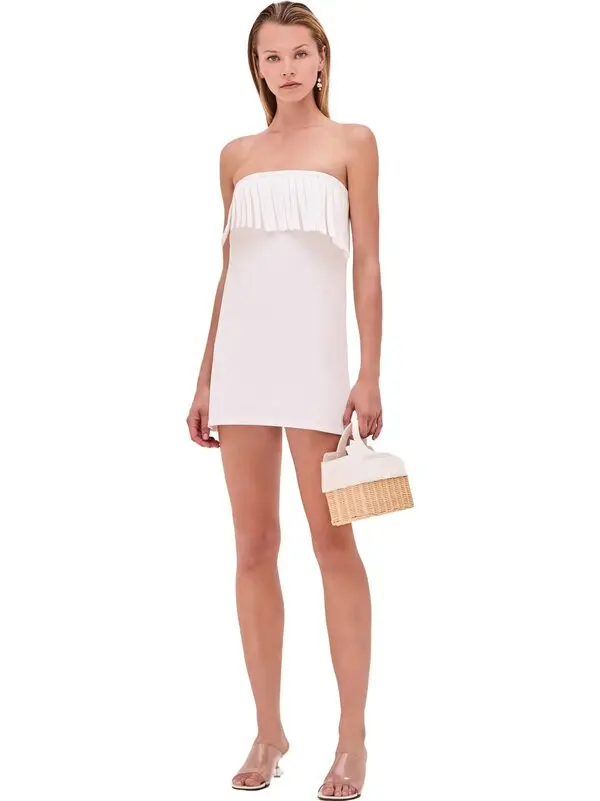 Alexis Rey Strapless Mini Dress - White