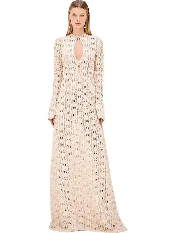 Alexis Niccola Maxi Dress - Beaded Macrame