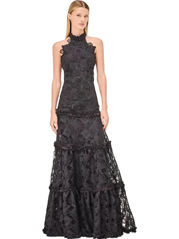 Alexis Paloma Lace Gown - Black