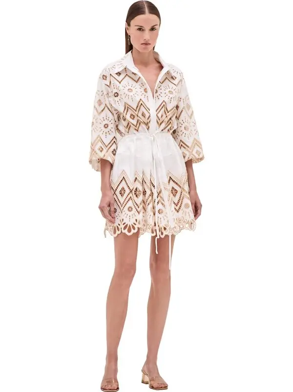 Alexis Atarra Mini Dress - White