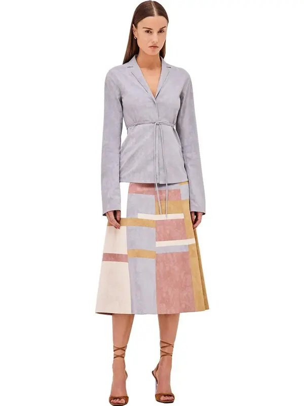 Alexis Renn Midi Skirt - Patchwork