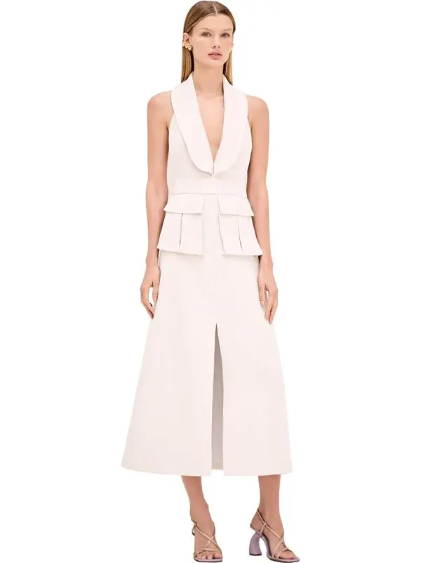 Alexis Sessile Midi Dress - Blanc
