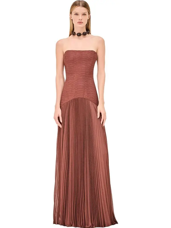 Alexis Sunniva Gown - Brown