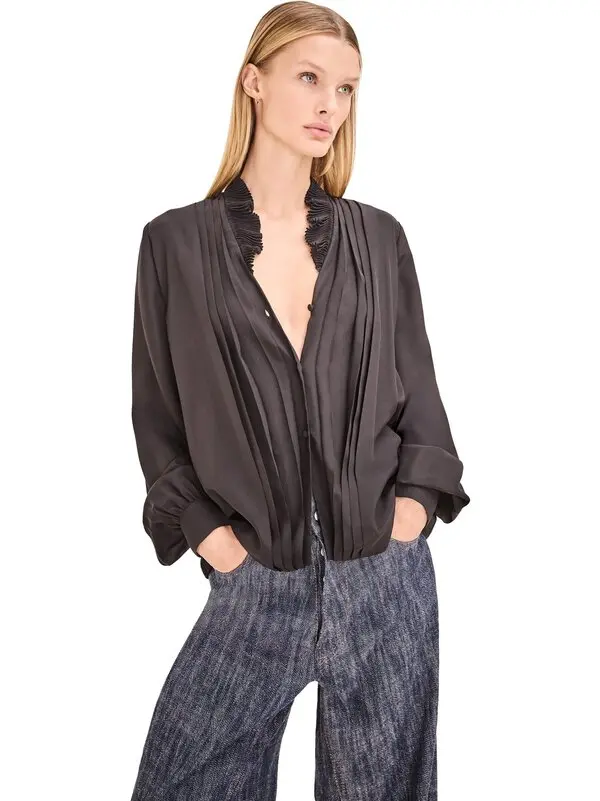 Alexis Vina Long Sleeve Blouse - Black