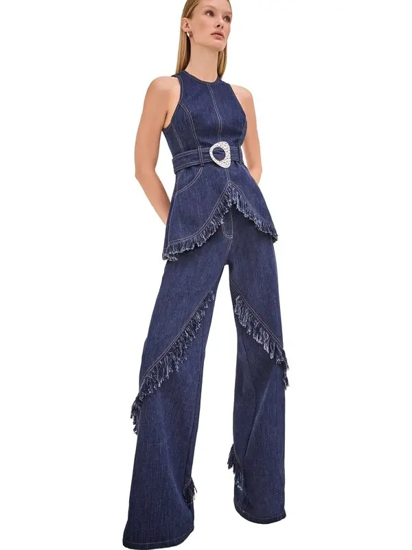 Alexis Braxten Wide-leg Pant - Denim