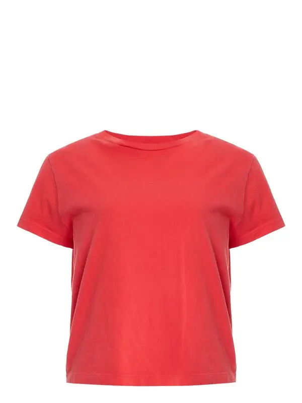 AGOLDE Adine Cotton T-shirt - Red