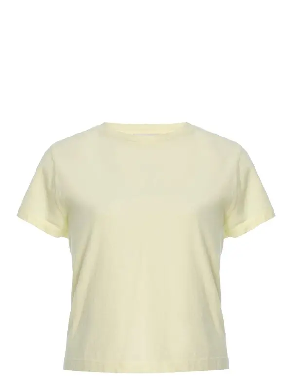 AGOLDE Adine Cotton T-shirt - Yellow