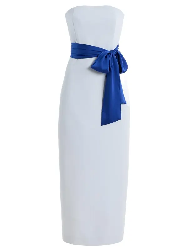 FAVORITE DAUGHTER The Long Willow Bustier Pencil Dress - Blue