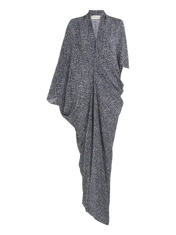 CORTANA Mayu Silk Caftan - Blue