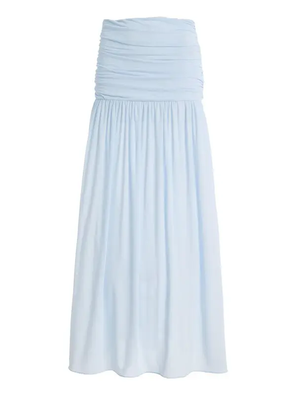 MORE NOIR Nova Jersey Skirt - Blue