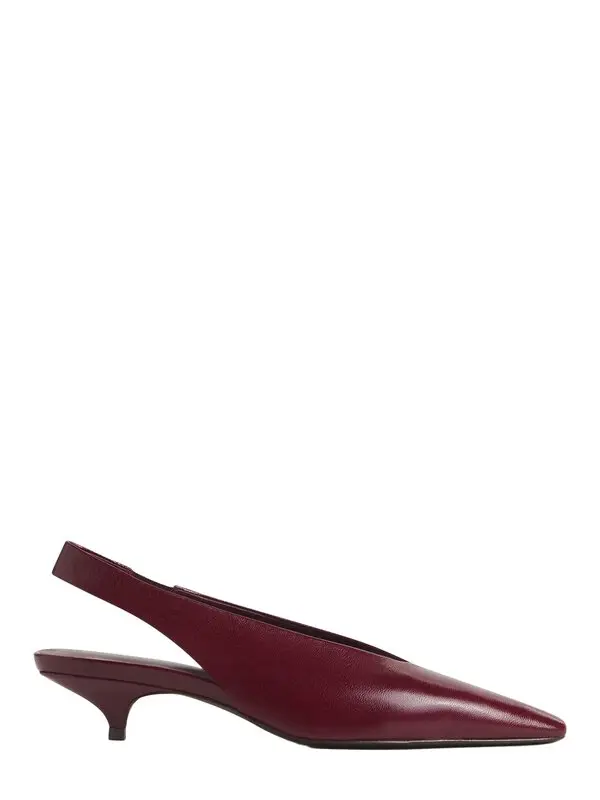REFORMATION Calista Slingback Kitten Heel - Red