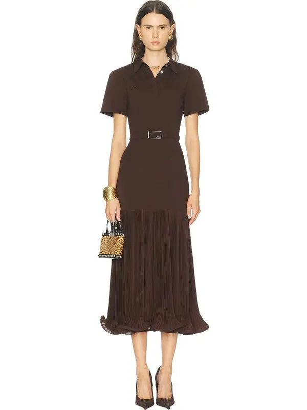 ROWEN ROSE Polo Skirt Dress - Brown