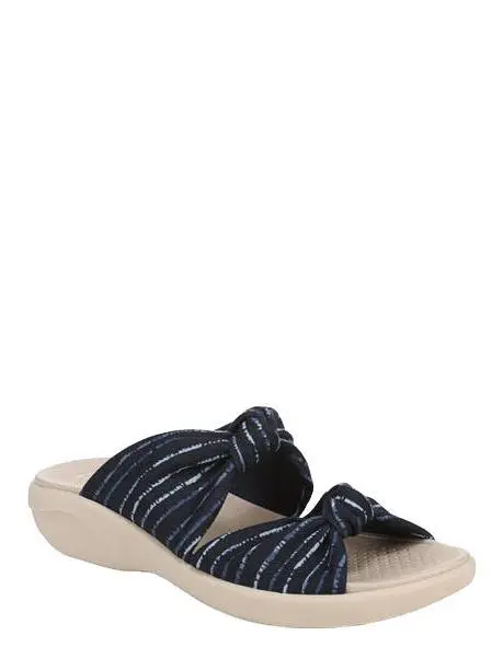 LIFESTRIDE Caring Slide Sandal - Navy/blue Multi