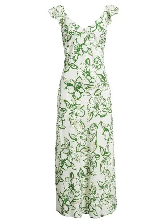 Sam Edelman Petal Sketch Maxi Dress - Clover