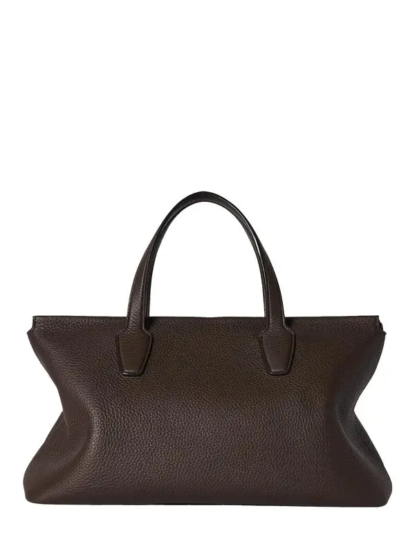THE ROW Marcel Satchel - Deep Brown Ans
