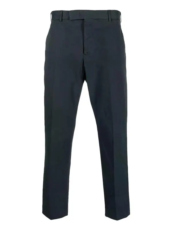 PT TORINO Feather-detail Chino Trousers - Blue