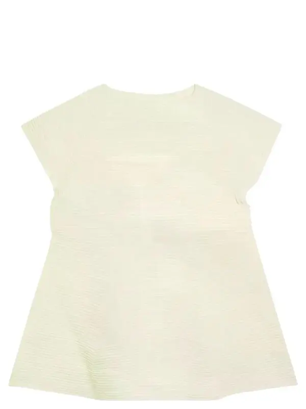 Issey Miyake Ribbed A-line Dress - Neutrals