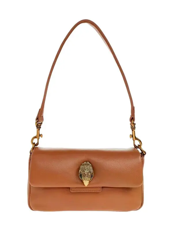 Kurt Geiger Eagle Leather Shoulder Bag - Brown