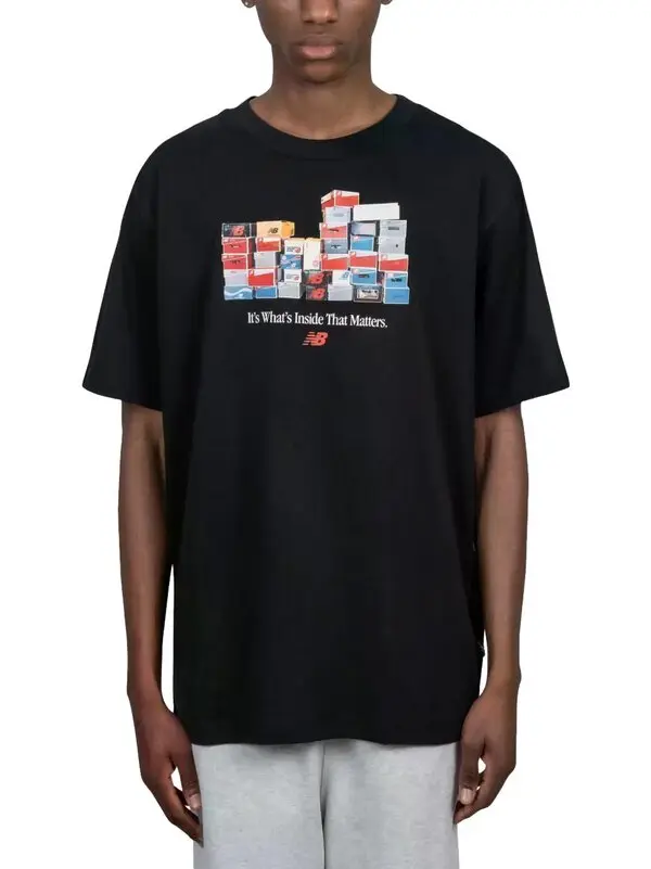 NEW BALANCE Graphic-print T-shirt - Black