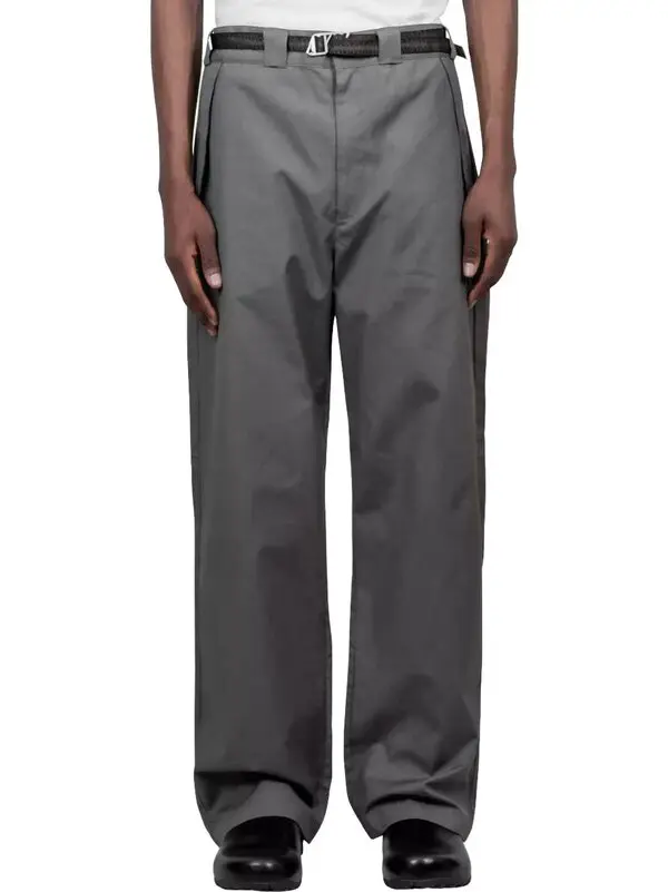 ROA Buckle-detail Trousers - Grey