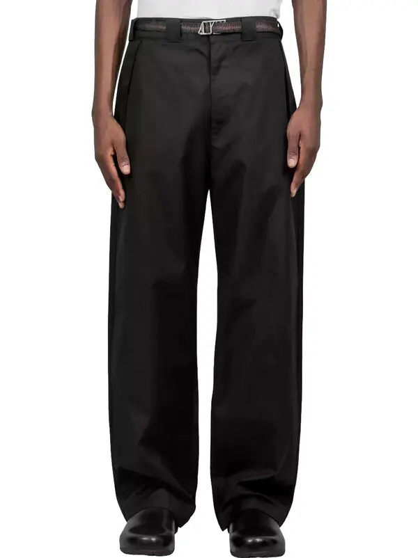 ROA Buckle-detail Trousers - Black