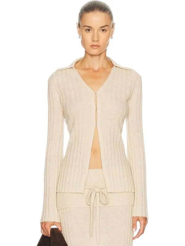 Guest In Residence Breezy Cardigan Top - Sandstone