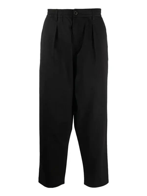 Universal Works Elasticated-waistband Chino Trousers - Black