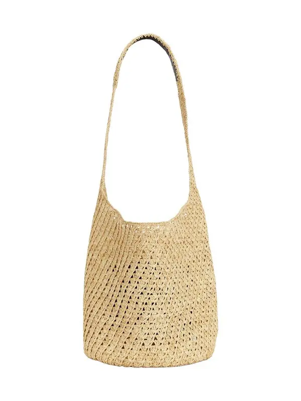 Helen Kaminski Lani Raffia Crochet Sac Bag - Natural