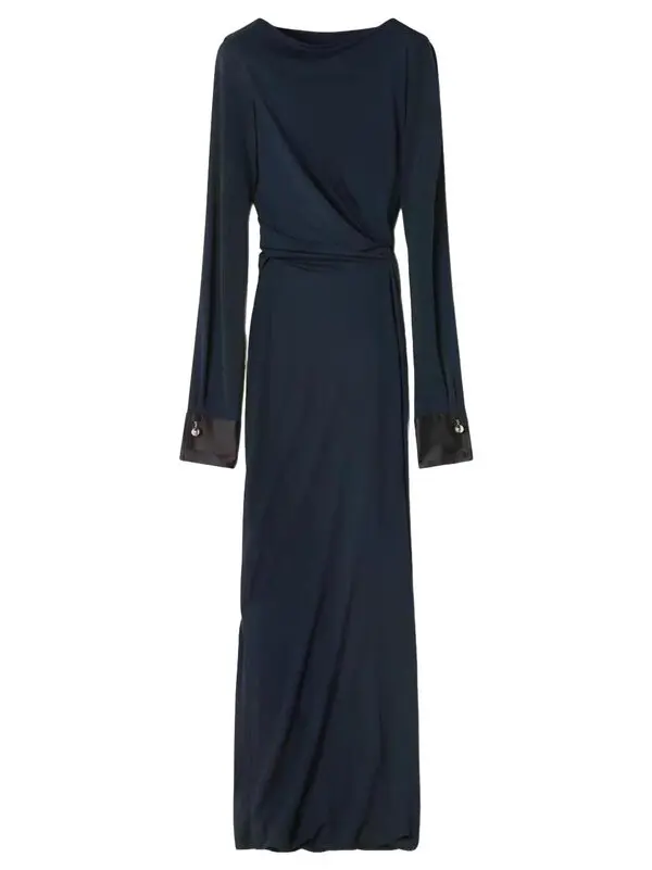 LANVIN Long-sleeve Maxi Dress - Blue