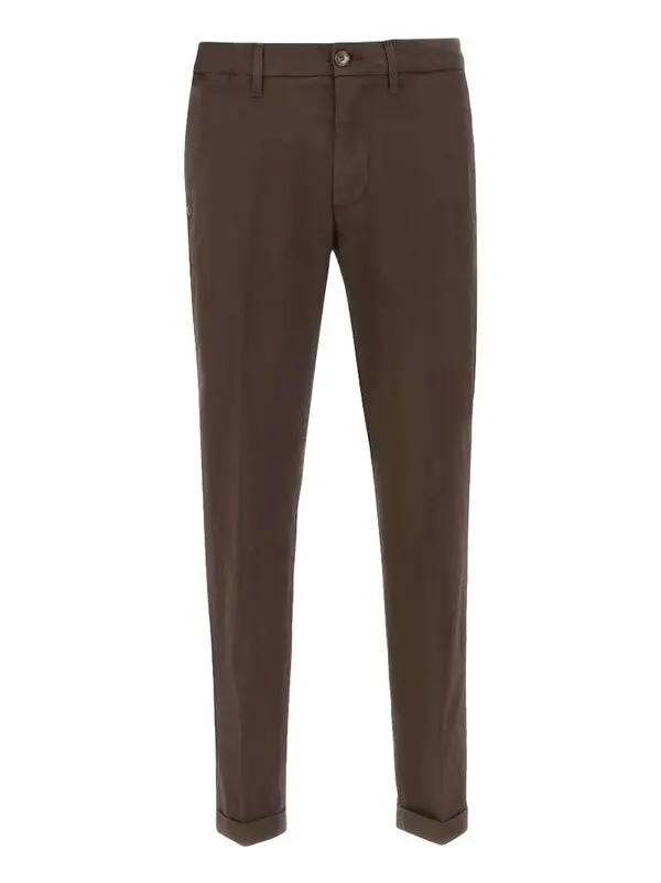 RE-HASH M U C H A Button Chinos - Brown