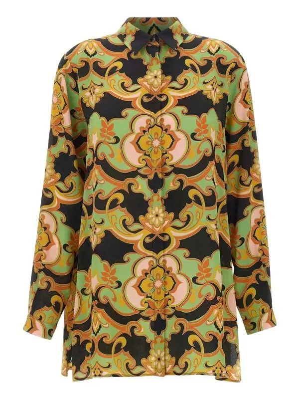 Etro Printed Silk Shirt - Black
