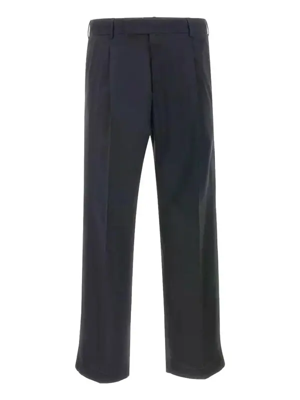 PT TORINO Tailored Virgin Wool Trousers - Blue