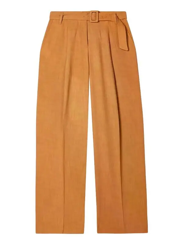 Paul Smith Pleated Wide Leg Trousers - Neutrals