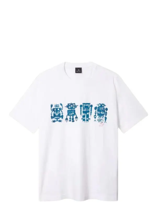 Paul Smith Screen Robot Print T-shirt - White