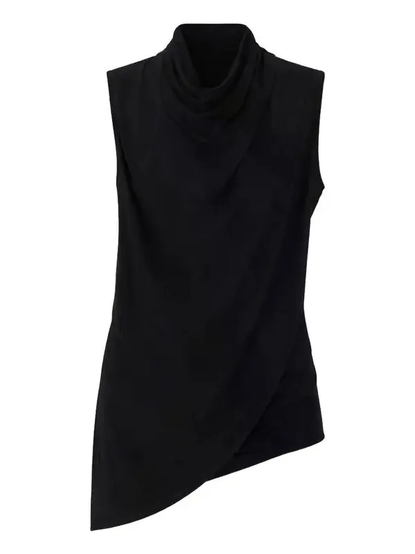 TWINSET Drape Cowl Top - Black
