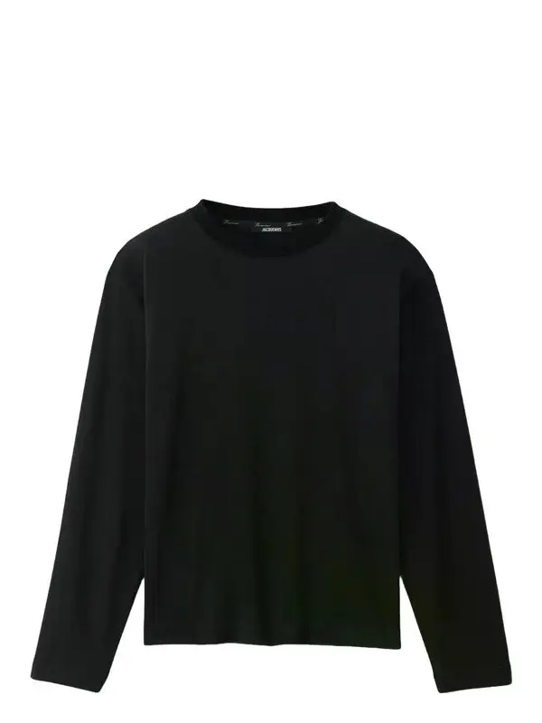 Jacquemus Rond Carré Long-sleeved T-shirt - Black