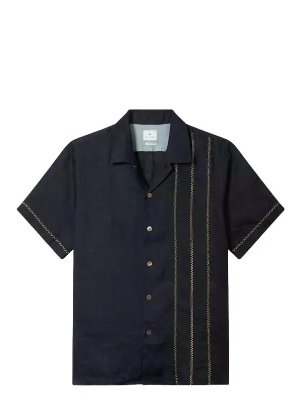 Paul Smith Embroidered Shirt - Blue