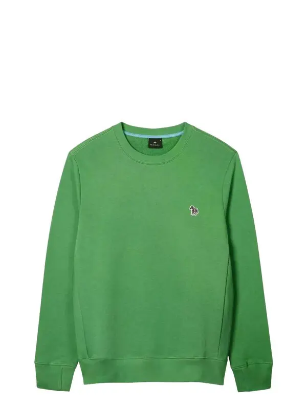 Paul Smith Zebra-motif Crew-neck Sweatshirt - Green